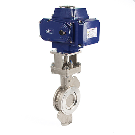 High Temperature Exhaust Butterfly Valve with Electric Control - Buy ...